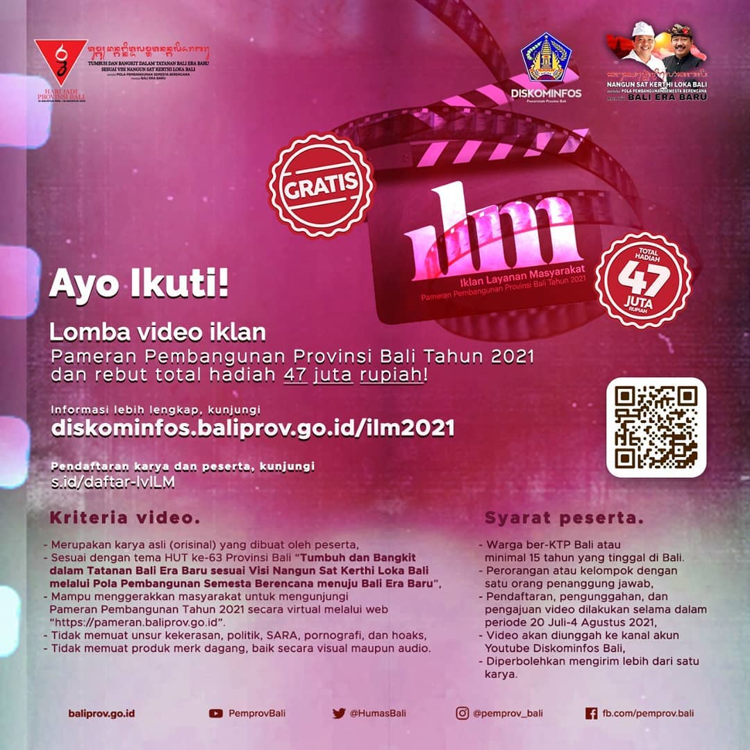 LOMBA IKLAN LAYANAN MASYARAKAT – BIRO ORGANISASI SETDA PROVINSI BALI